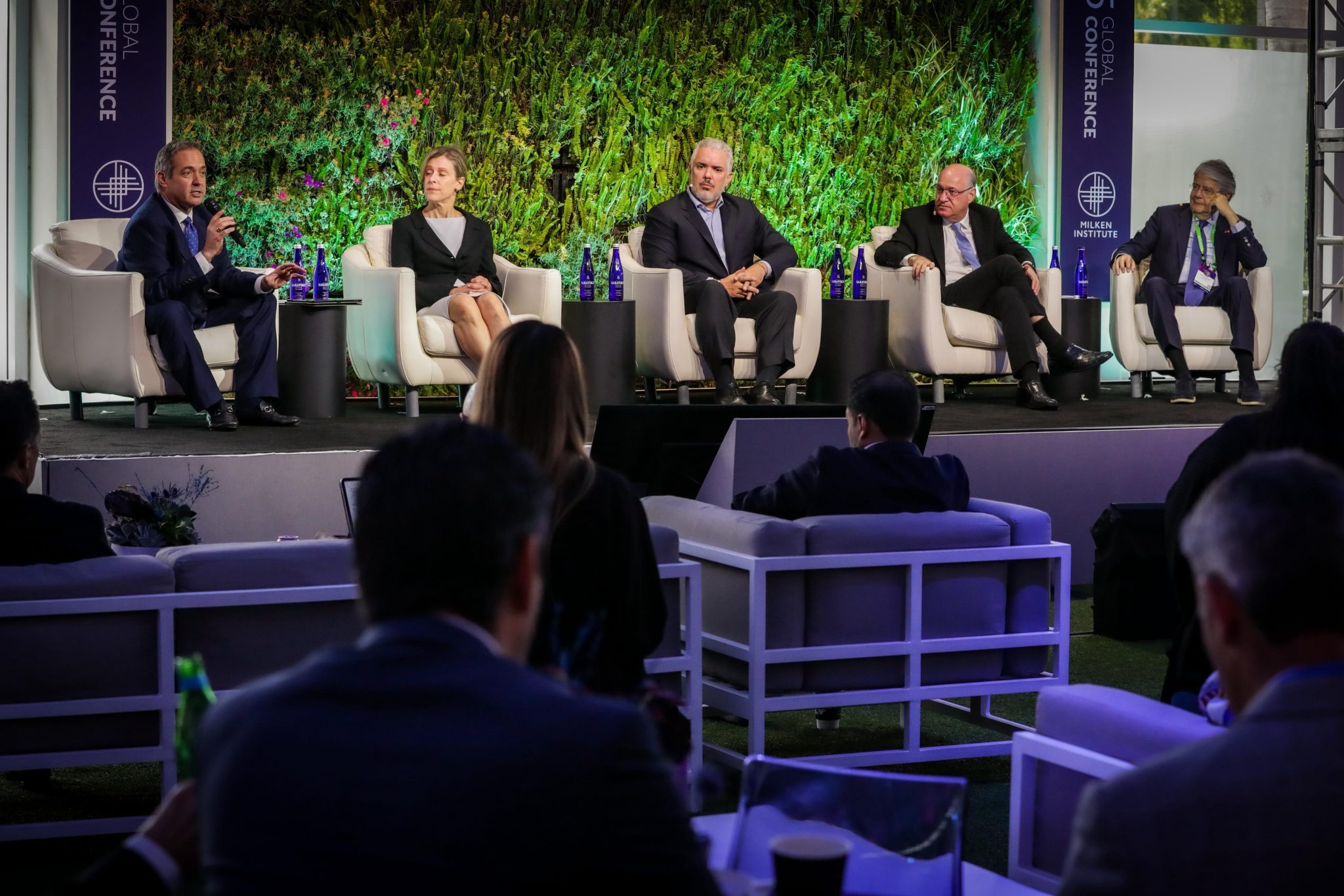 Guillermo Lasso intervino en la conferencia global del Milken Institute y destacó el liderazgo ...